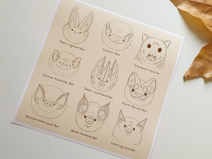 Amara and the Bats Faces Print #2