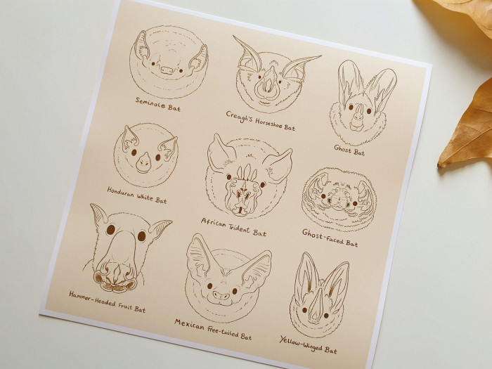 Amara and the Bats Faces Print #3