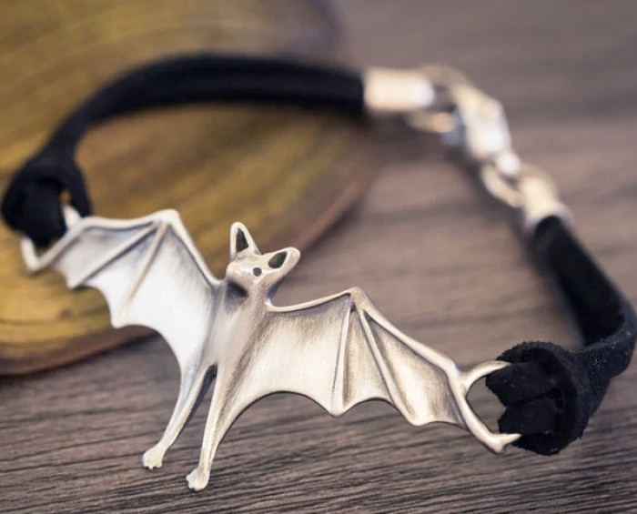 Awake Bat Handmade Flying Fox Bat Bracelet by Jessica Goodenbury
