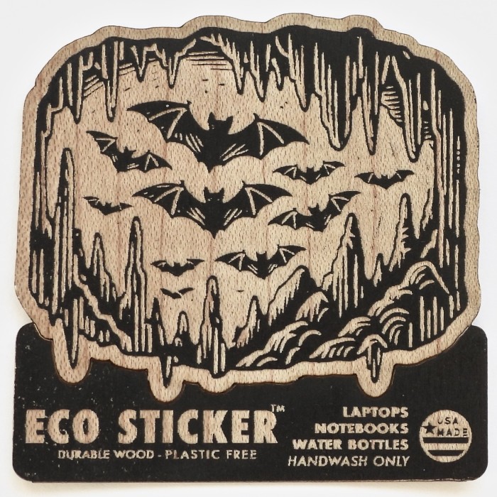 Bats In Cave Eco Sticker