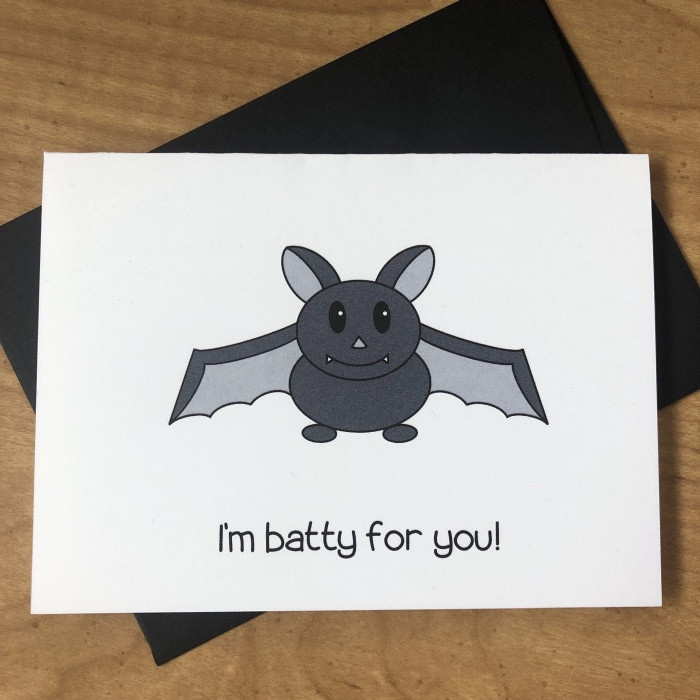 Batty For You Mini Greeting Card
