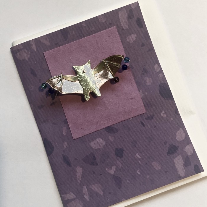 Batty Matty Mailable Art Pin Card