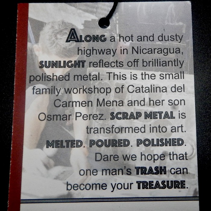 Fair Trade Recycled Cast Aluminum Bat Key Ring