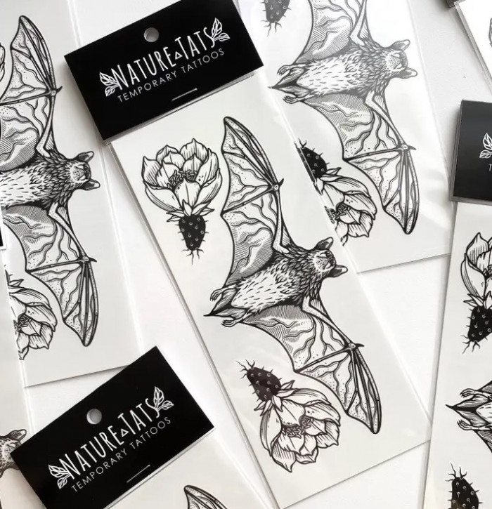 Free-tailed Bat Temporary Tattoo