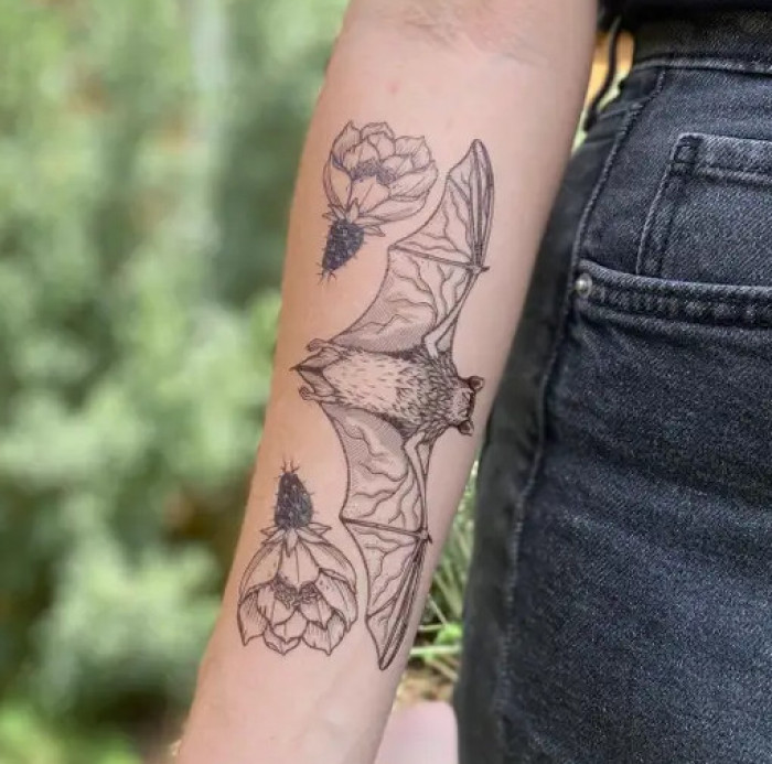 Free-tailed Bat Temporary Tattoo