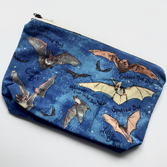 Interpretive Bats Canvas Zipper Pouch