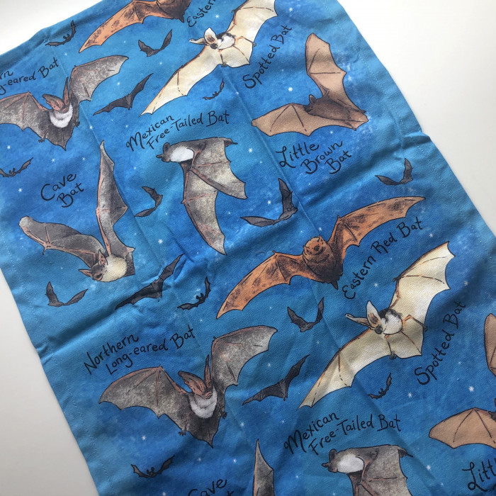 Interpretive Bats Tea Towel