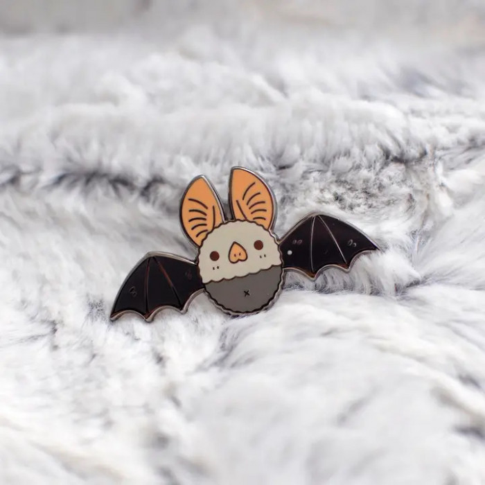 Noristudio Enamel Clutch Back Bat Pins (6 Styles Sold Individually)