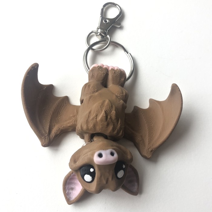 3D Laser Printed Pocket Pet Bat Keyring