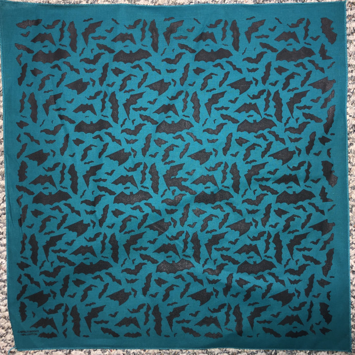 Teal Bat Bandanna